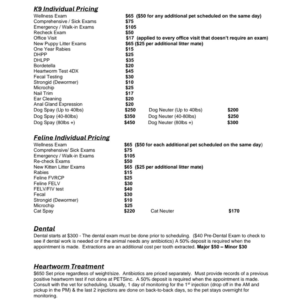 Low-Cost Veterinary Hospital - PETSinc